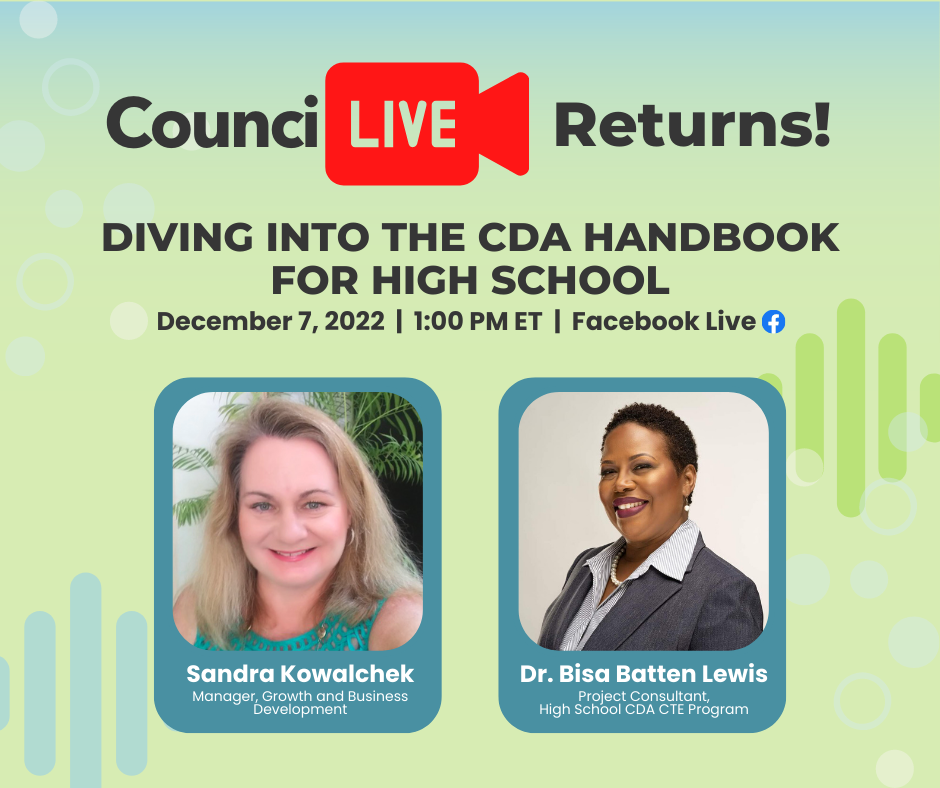 CounciLIVE: Diving into the CDA® Handbook for High School - CDA Council