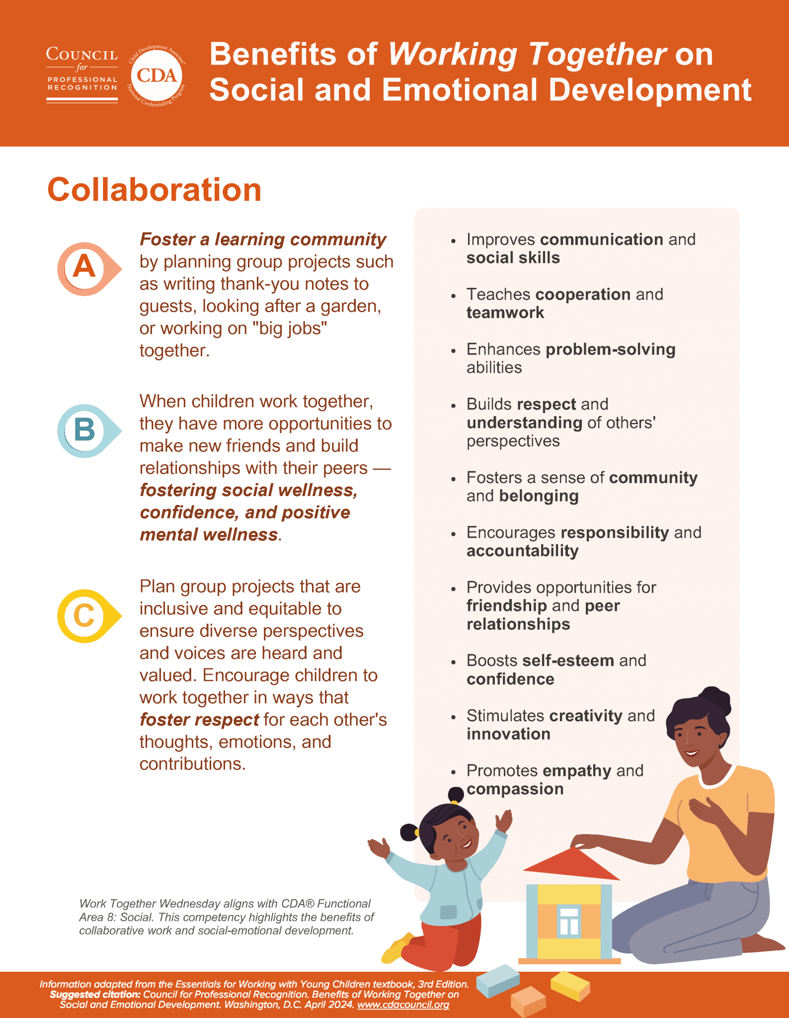 Benefits of Working Together on Social and Emotional Development - CDA ...